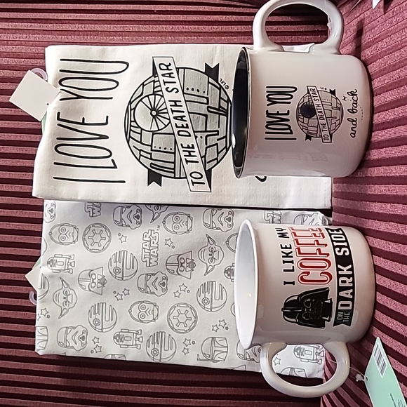 Star Wars | Kitchen | Nwt Star Wars Mugs Tea Towels | Poshmark
